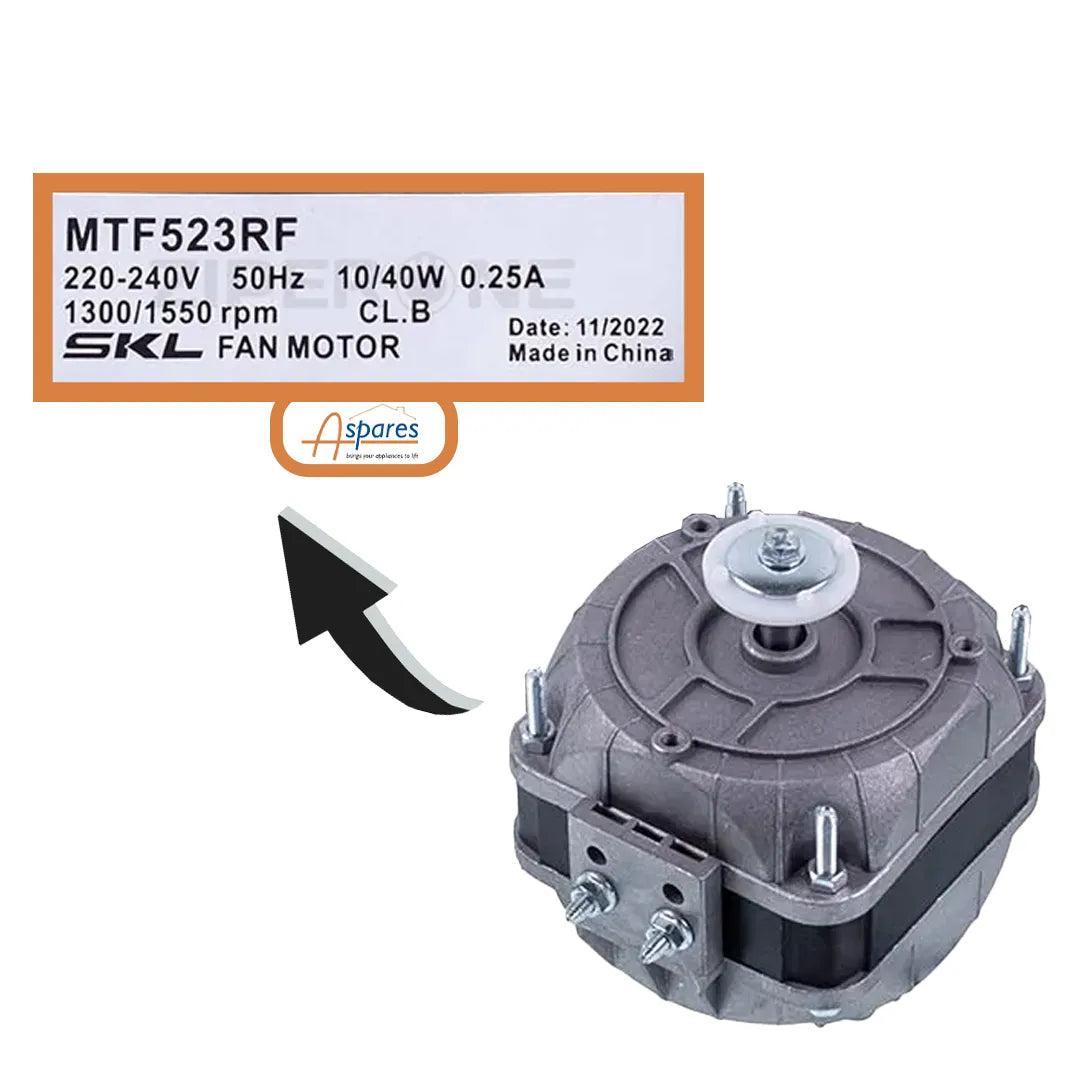 SKL Fridge Freezer Fan Motor & Mounting Bracket 10 - 20/82TS 10W – Aspares