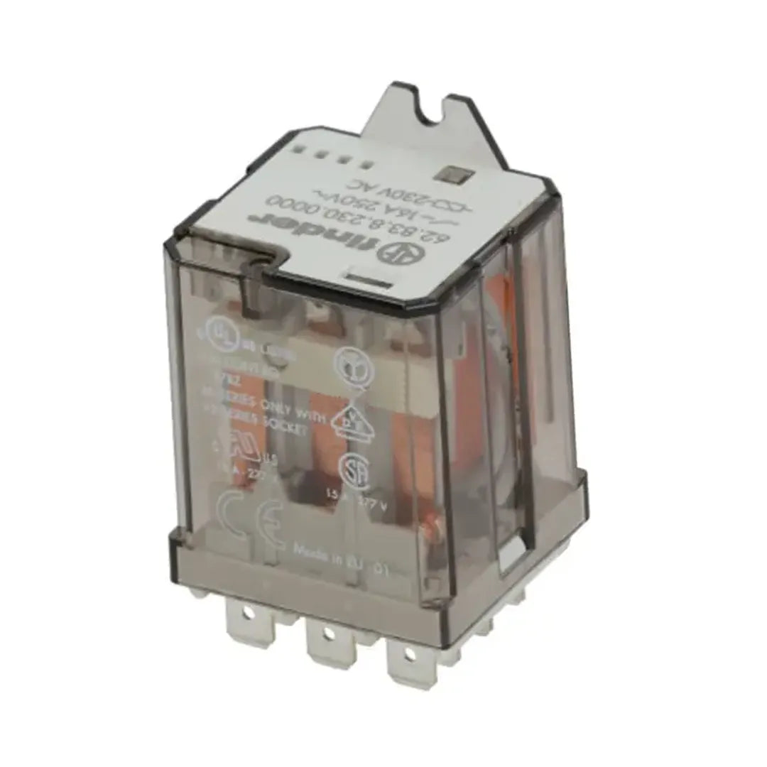 Finder Power Relay Operating Coil Push Fit Spades 16 AMP 230V 62838230 ...