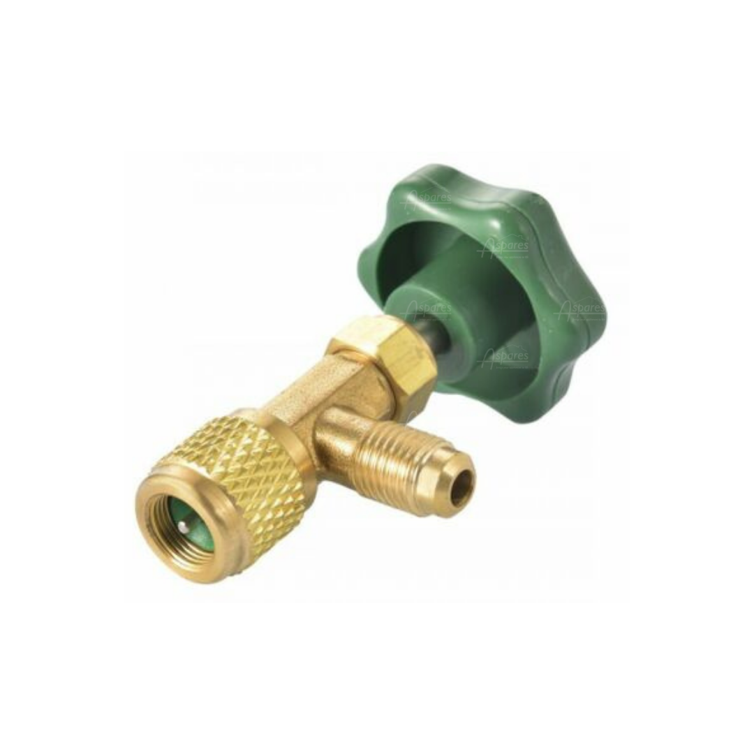 Green Handle Valve Tap Refrigerant Gas Canisters Bottles – Aspares