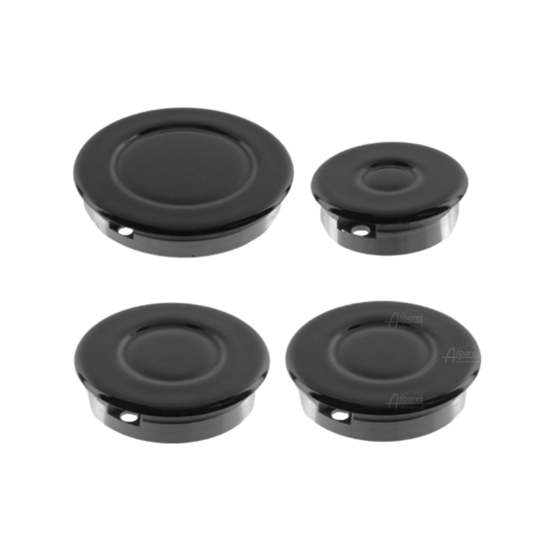 Cannon Cooker Gas Hob Burner Base and Cap Set 4X – Aspares